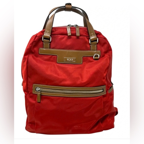Tumi | Bags | Tumi Voyageur Ascot Convertible Backpack Red Euc Travel ...